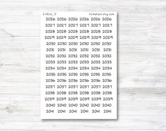 2026 Year Stickers - Etsy