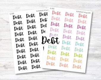 Debt Letters - Etsy