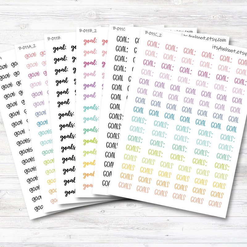 Daily Goals - Etsy