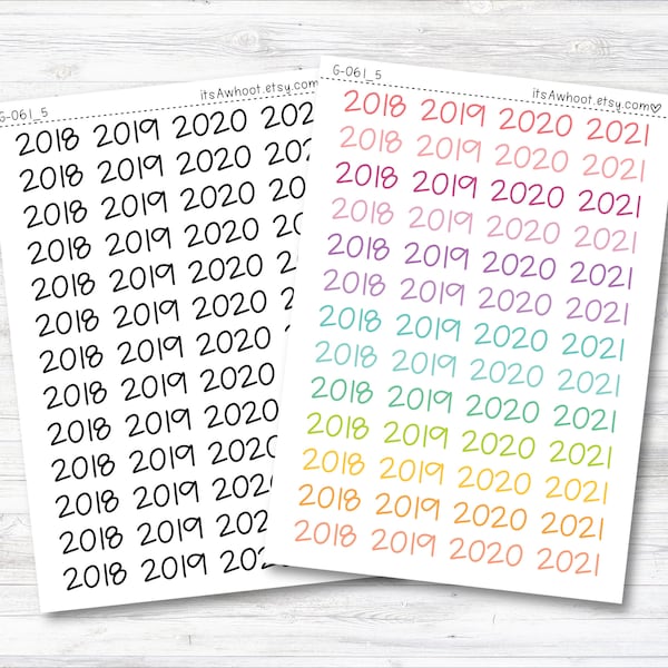 2020 Stickers - Etsy