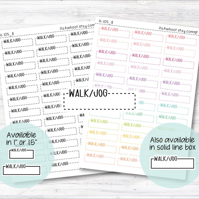 Walk Stickers - Etsy