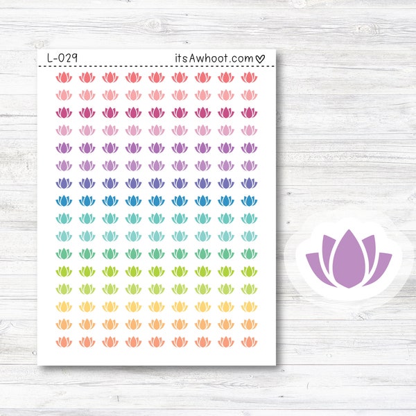 Lotus Flower Sticker - Etsy