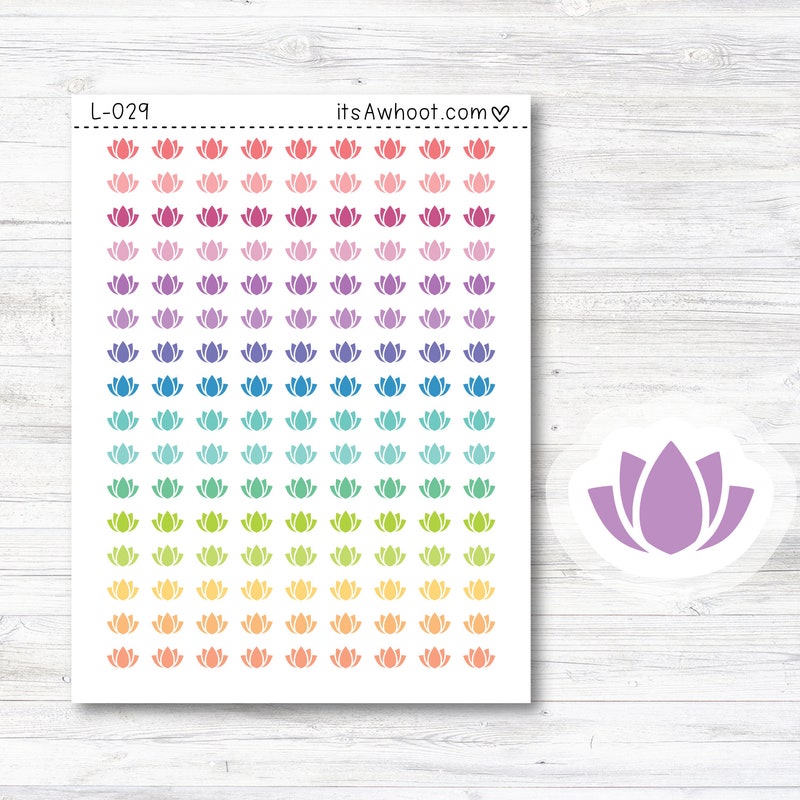 Lotus Flower Sticker - Etsy