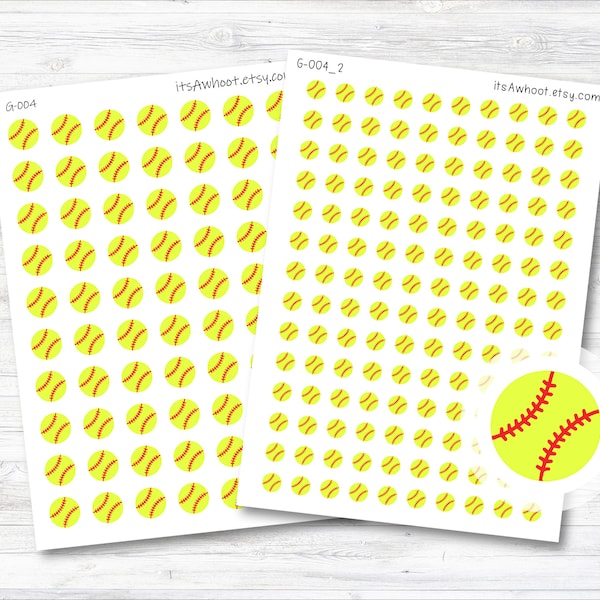 Softball Sticker - Etsy