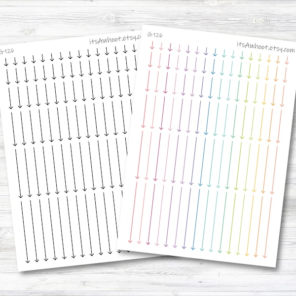 Arrow Stickers - Etsy