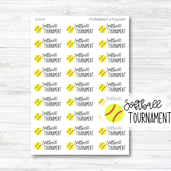 Softball Sticker - Etsy