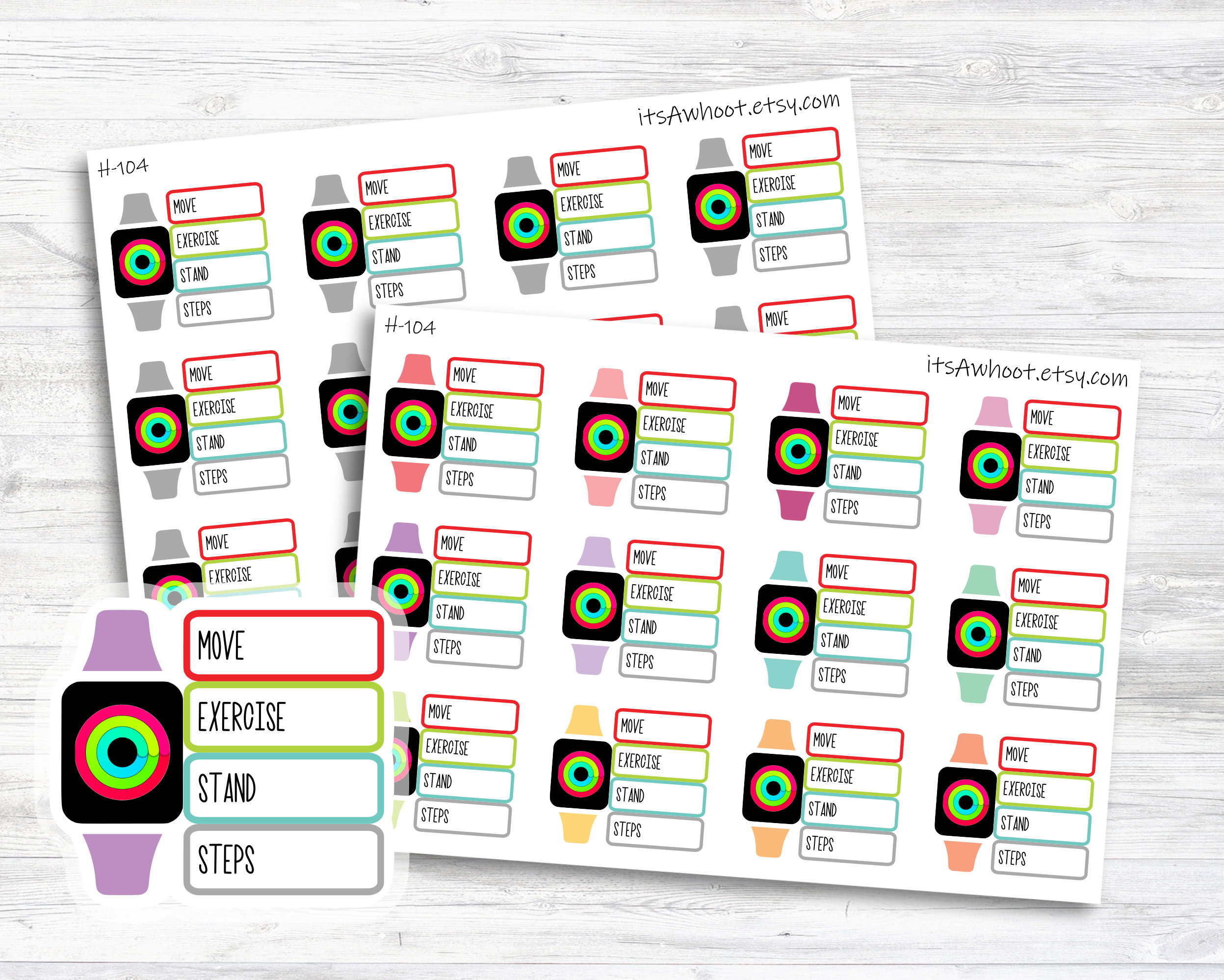 Activity Ring Stats Tracker, Smart Watch Activity Tracker - Move ...