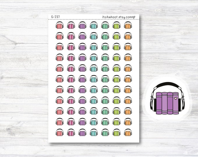 Audio Book Icon Stickers - Etsy