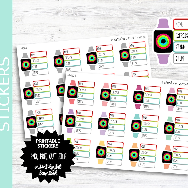 Activity Rings Sticker - Etsy