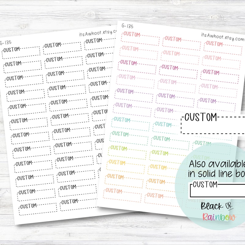 Planner Labels - Etsy