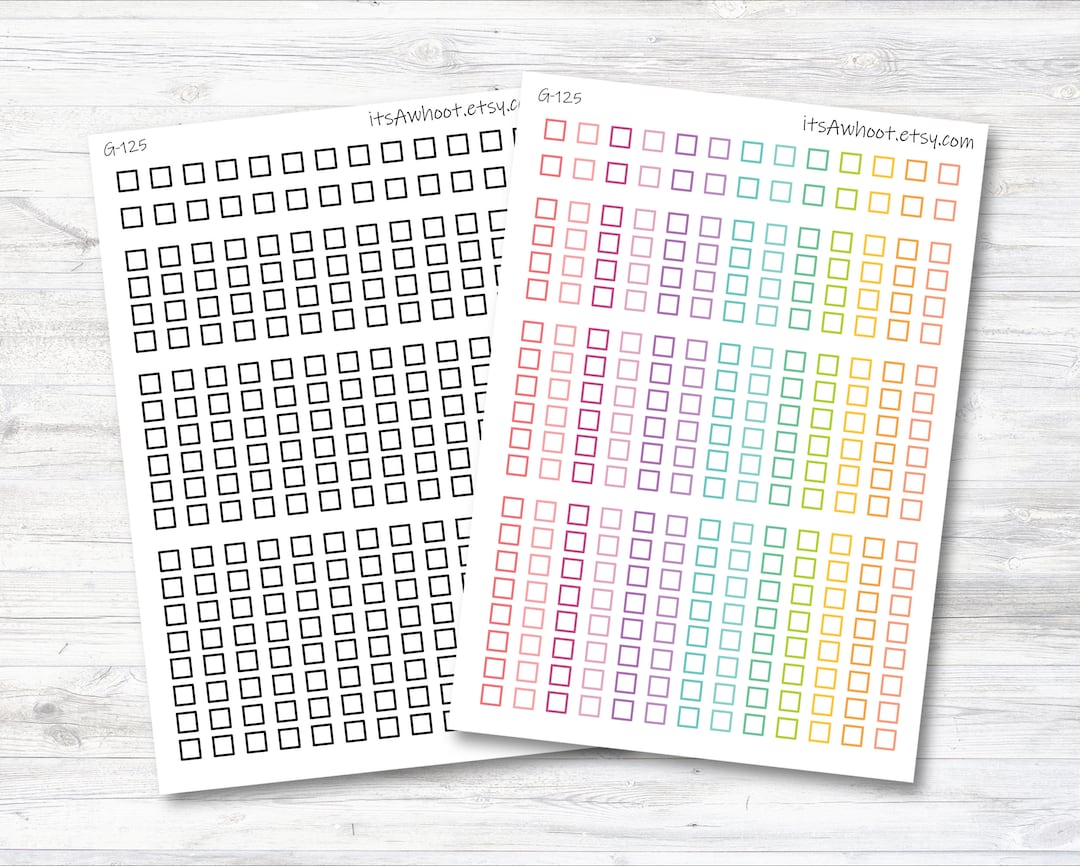 Checklists Planner Stickers, Checklist Strip Stickers - Varied Sizes ...