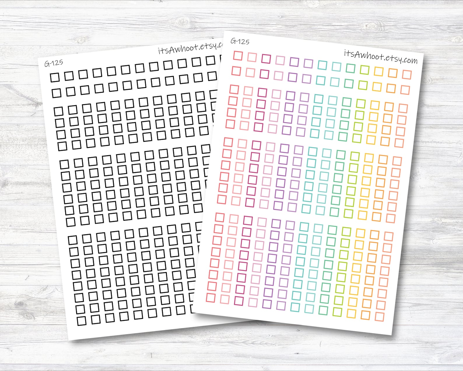Checklists Planner Stickers, Checklist Strip Stickers - Varied Sizes ...