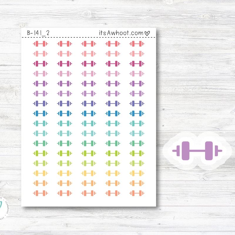 Barbells Stickers - Etsy