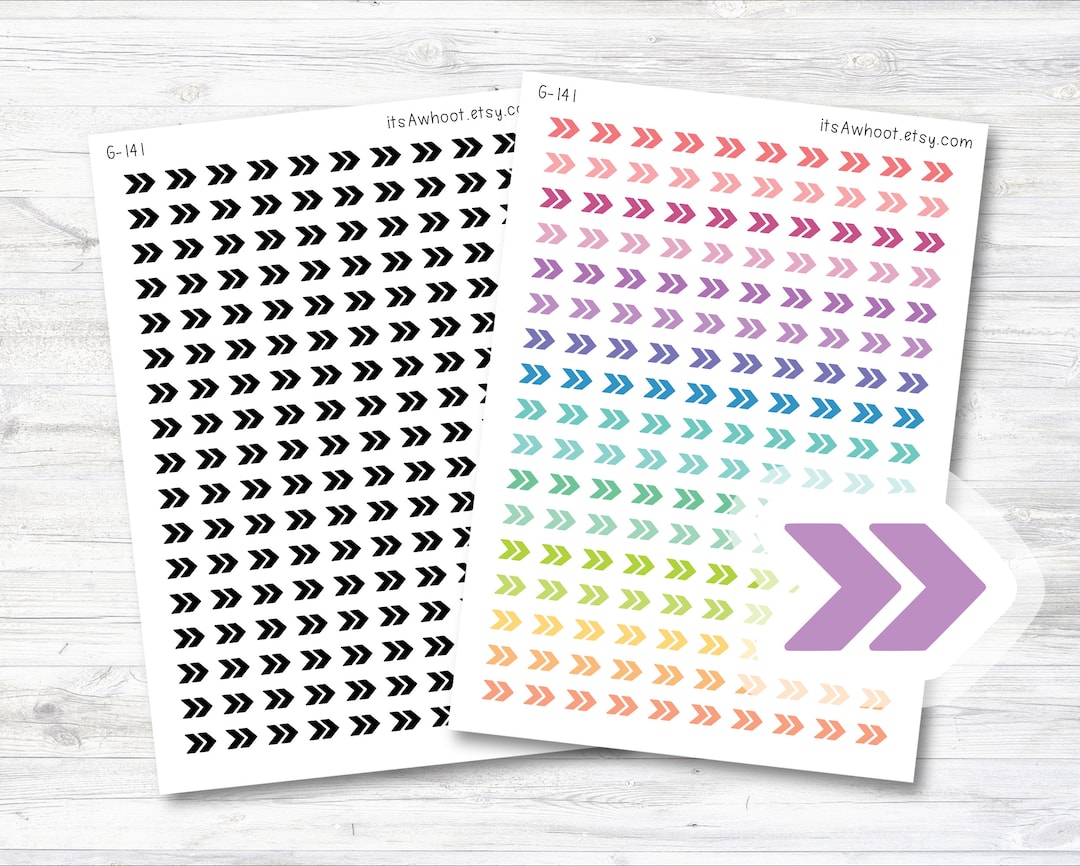 Small Arrow Planner Stickers G141 - Etsy