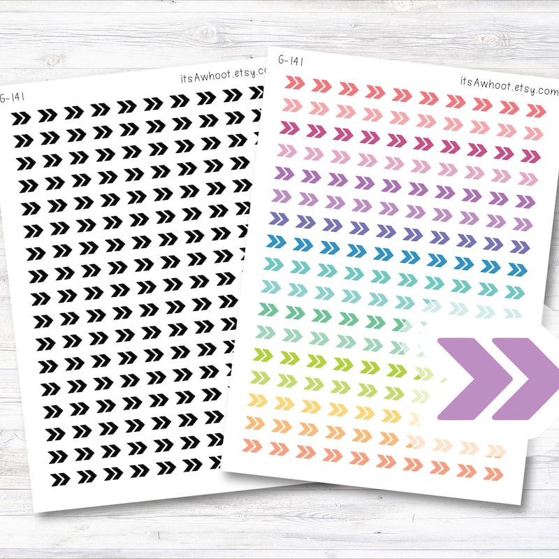 Arrow Stickers - Etsy