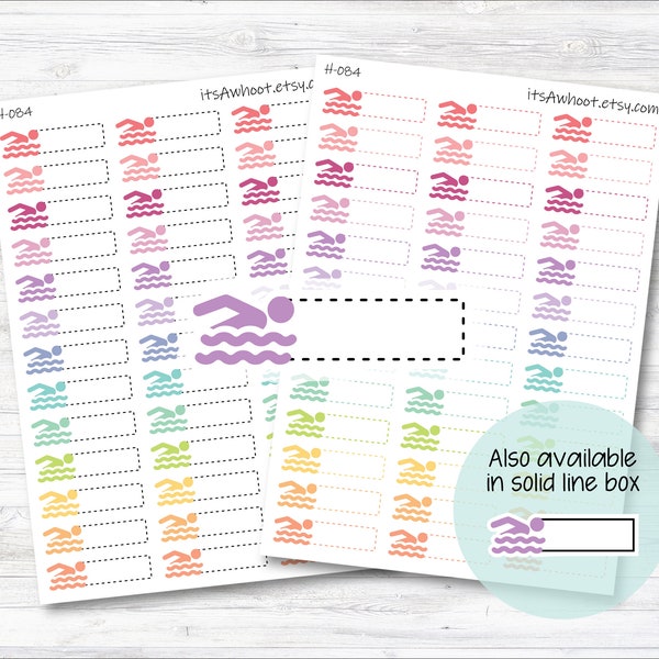 Swim Stickers - Etsy