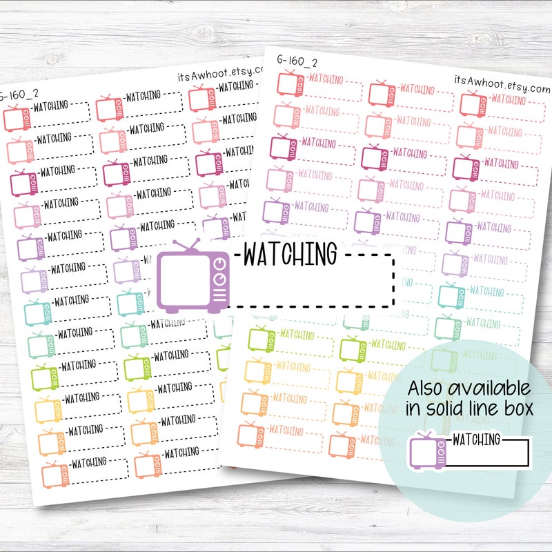 Television Stickers - Etsy