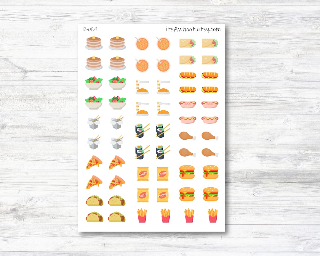 Foodie Stickers (B089) - Etsy