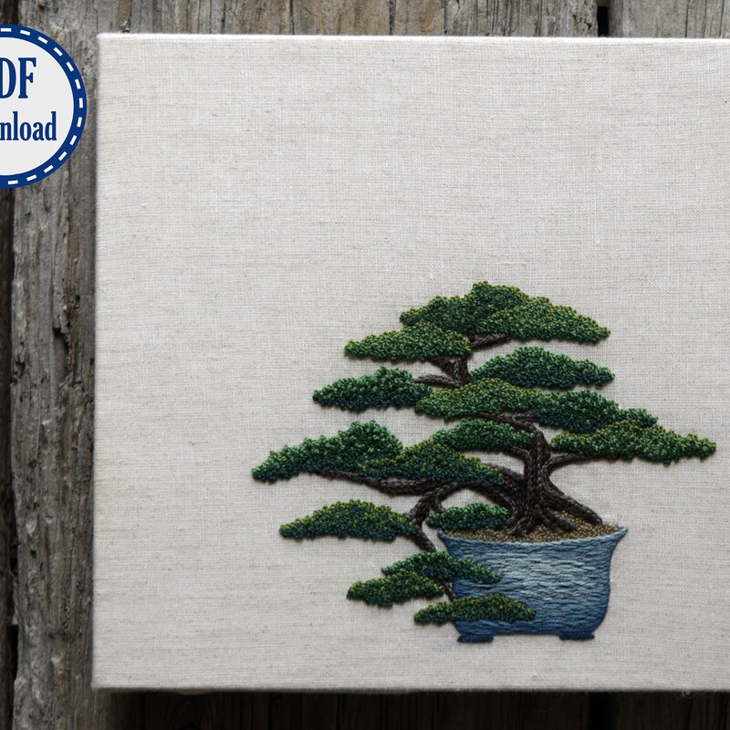 Bonsai Tree Pattern - Etsy