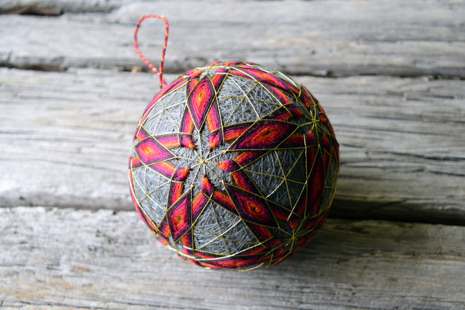 Autumn Star Temari Ball Traditional Japanese Folk Craft - Etsy
