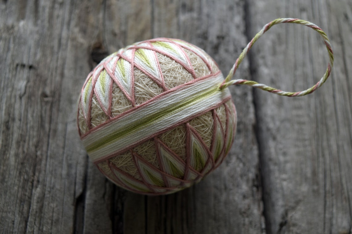 Allium Temari Traditional Japanese Temari Ball Kiku Pattern - Etsy