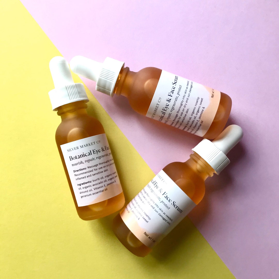 BOTANICAL FACE SERUM Handmade With Organic Ingredients - Etsy