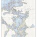 Hand Painted Map of Sand Point Lake, Namakan Lake, 1928 / BWCA / North ...