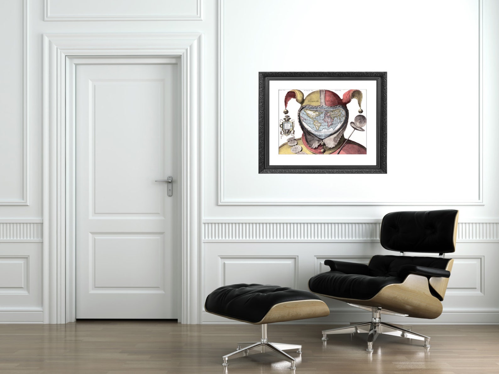 Hand Painted 'fool's Cap' Map of the World, Circa 1590 / Antique Map of ...