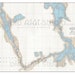 Hand Painted Map of Loon Lake, Little Vermillion Lake and Lac Lacroix ...