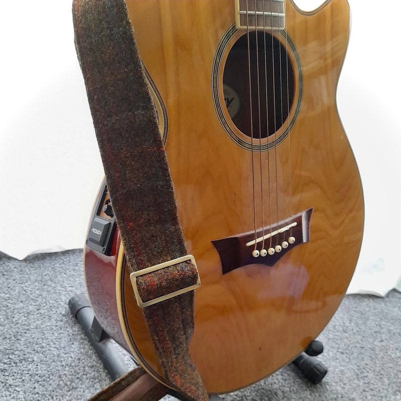 Wide Pink Guitar Strap - Etsy UK