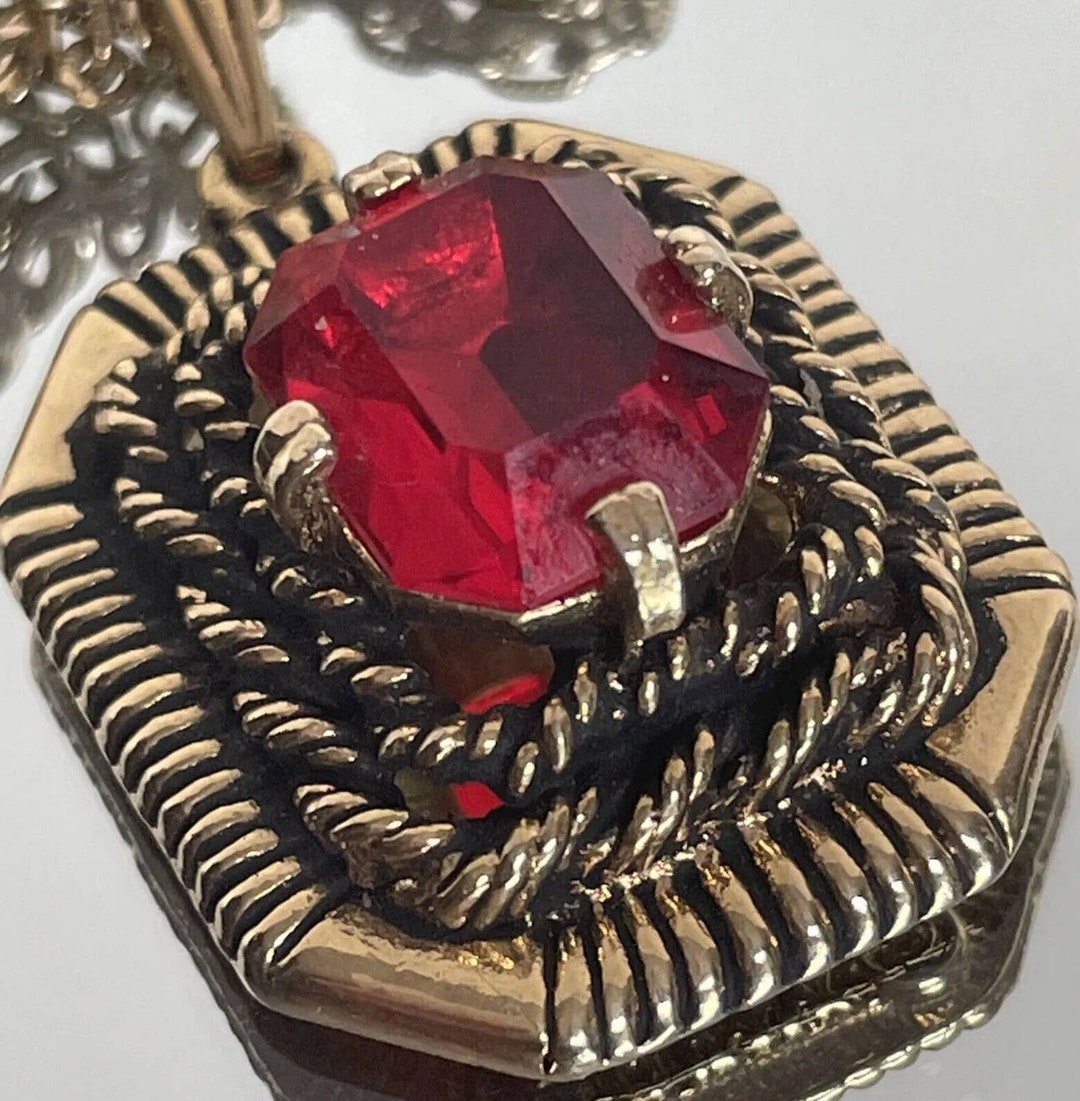 Vintage Sarah Coventry 1969 majorca Red Rhinestone - Etsy