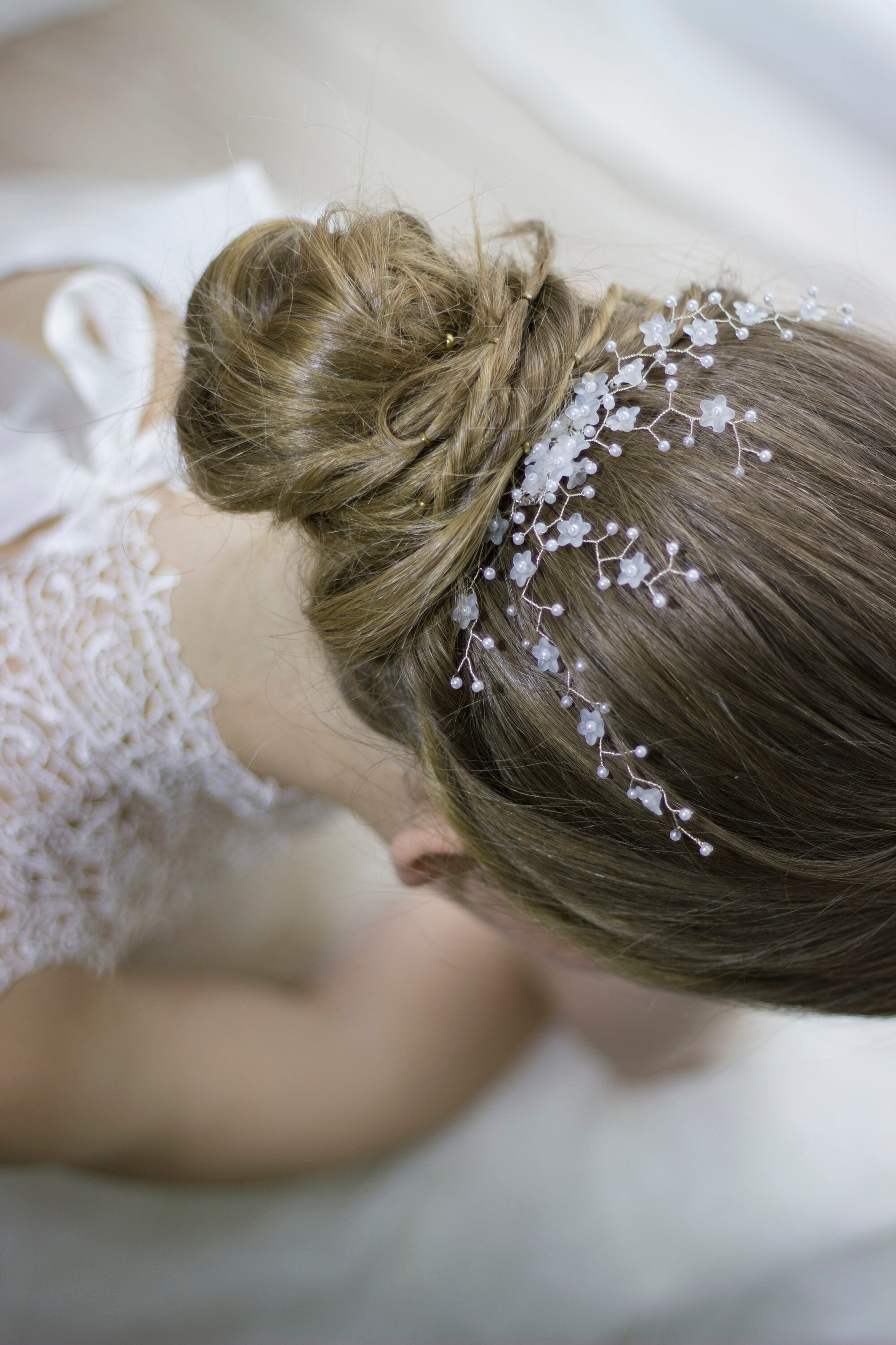 Bridal Pearl Hair CombCrystal Pearl Hair CombHair Vine | Etsy