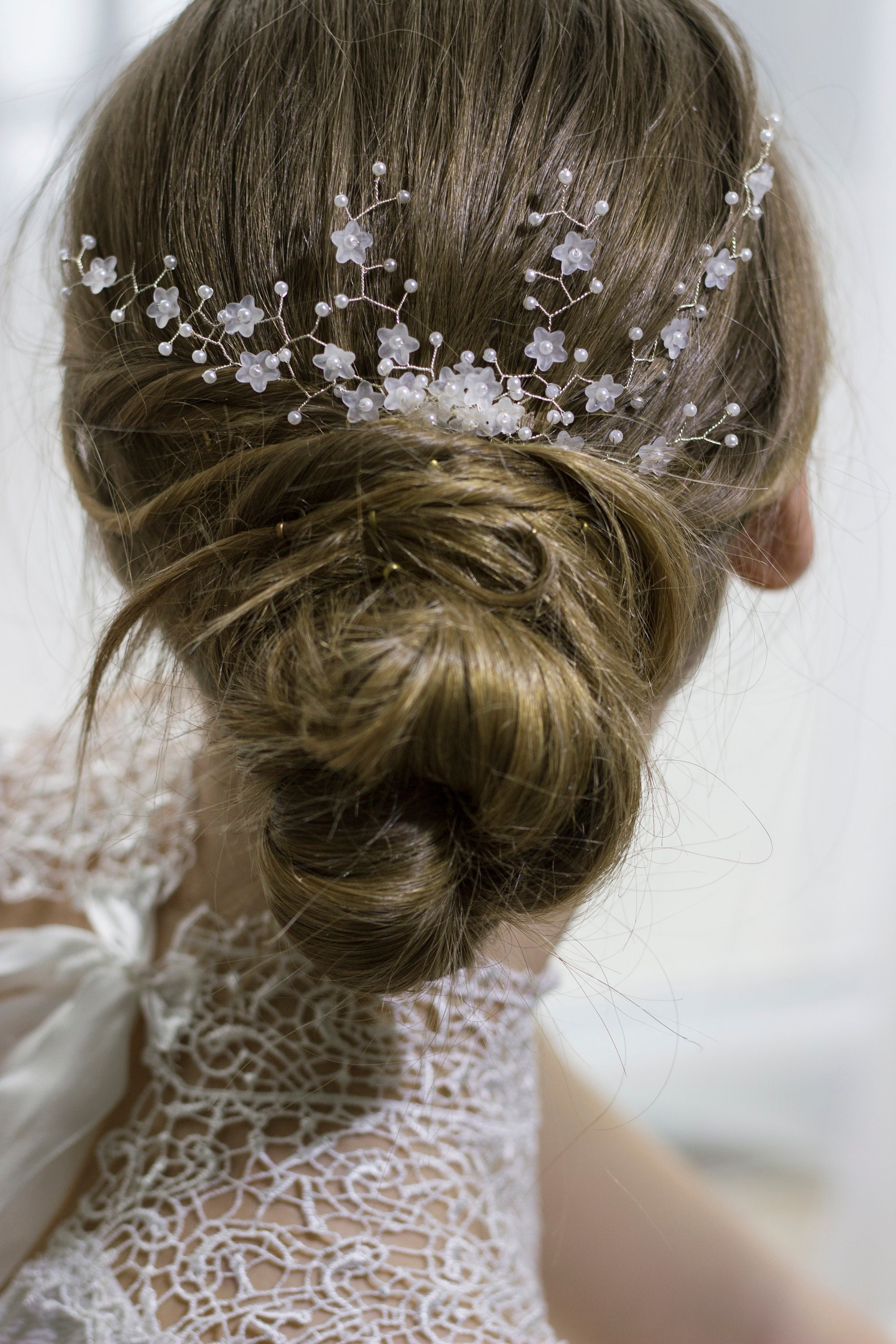 Bridal Pearl Hair CombCrystal Pearl Hair CombHair Vine | Etsy