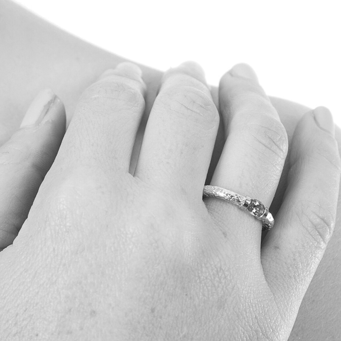 Madeira Citrine Tension Ring in Silver and Gold - Etsy