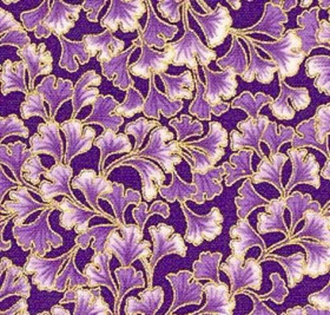 Classic English Purple With Gold Ginkgo Self-tie or Pre-tied - Etsy