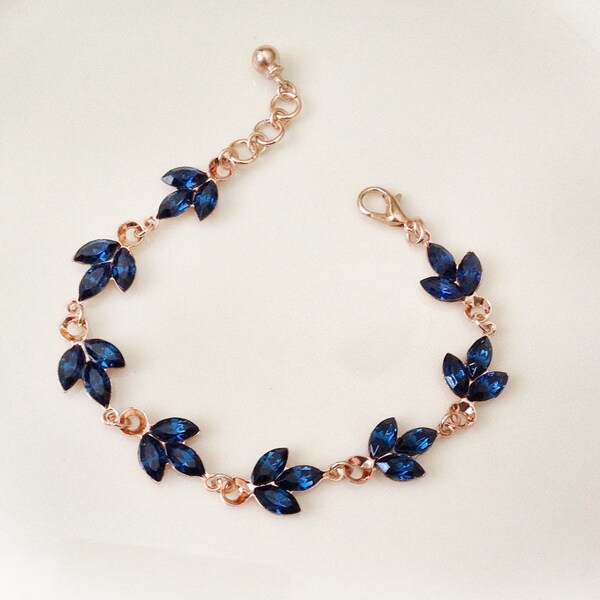 Navy Bracelet - Etsy