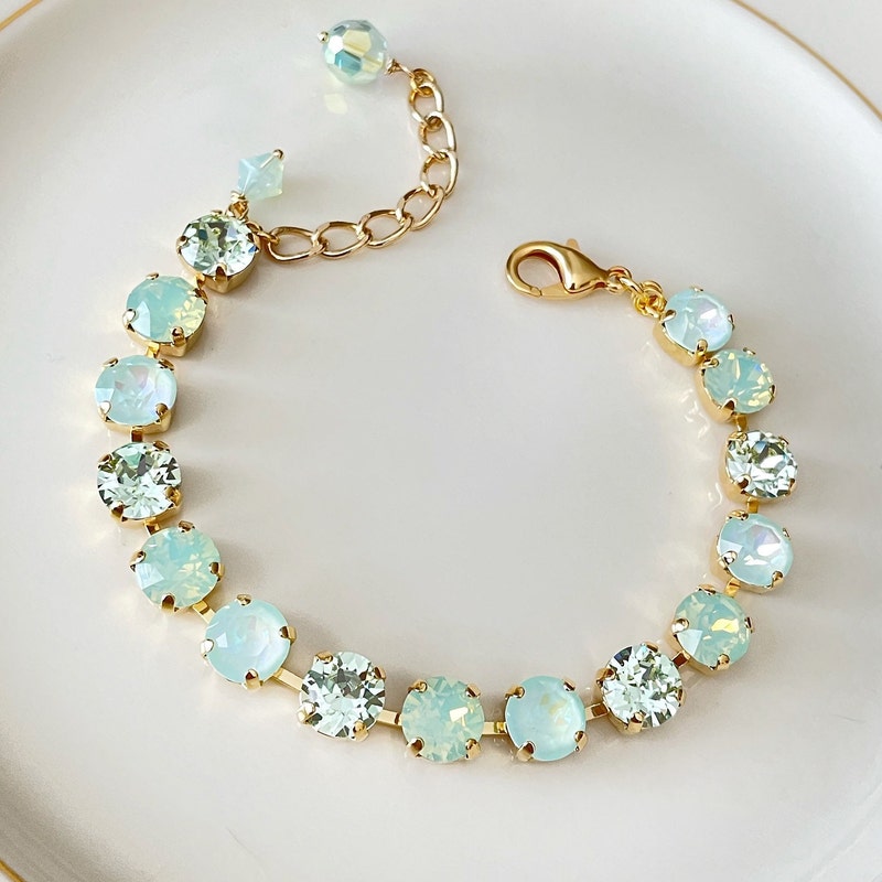 Mint Green Bracelet - Etsy