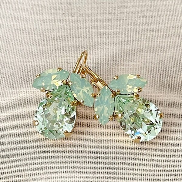 Mint Green Earrings - Etsy