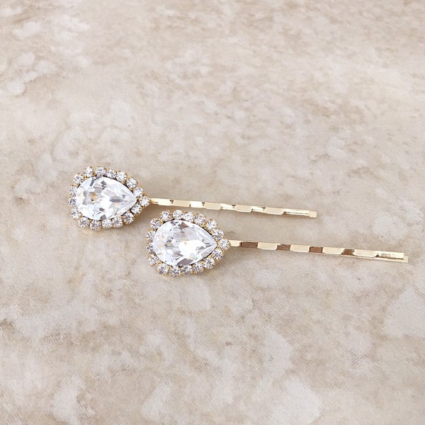 Crystal Hair Pins - Etsy