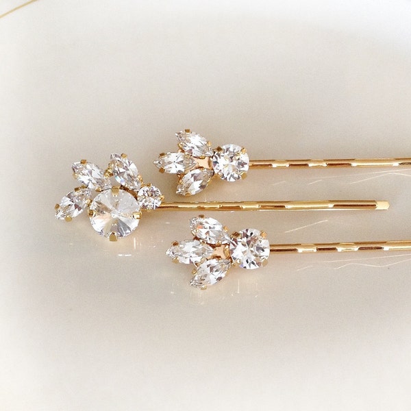 Crystal Hair Pins - Etsy