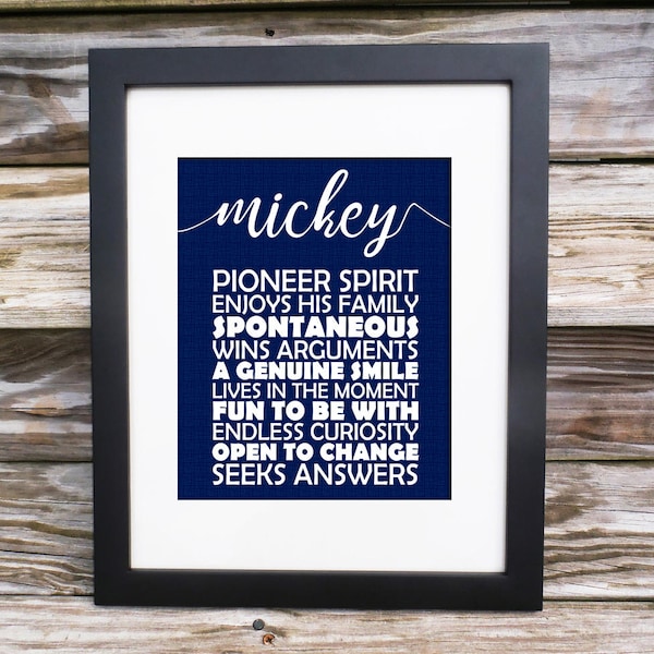 Name Meaning Art - Etsy