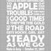 Custom Lyric Print - Typography Subway Style Text 8x10 or 11x14 Inches ...
