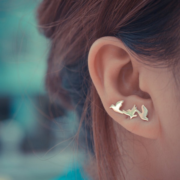 Bird Earrings - Etsy