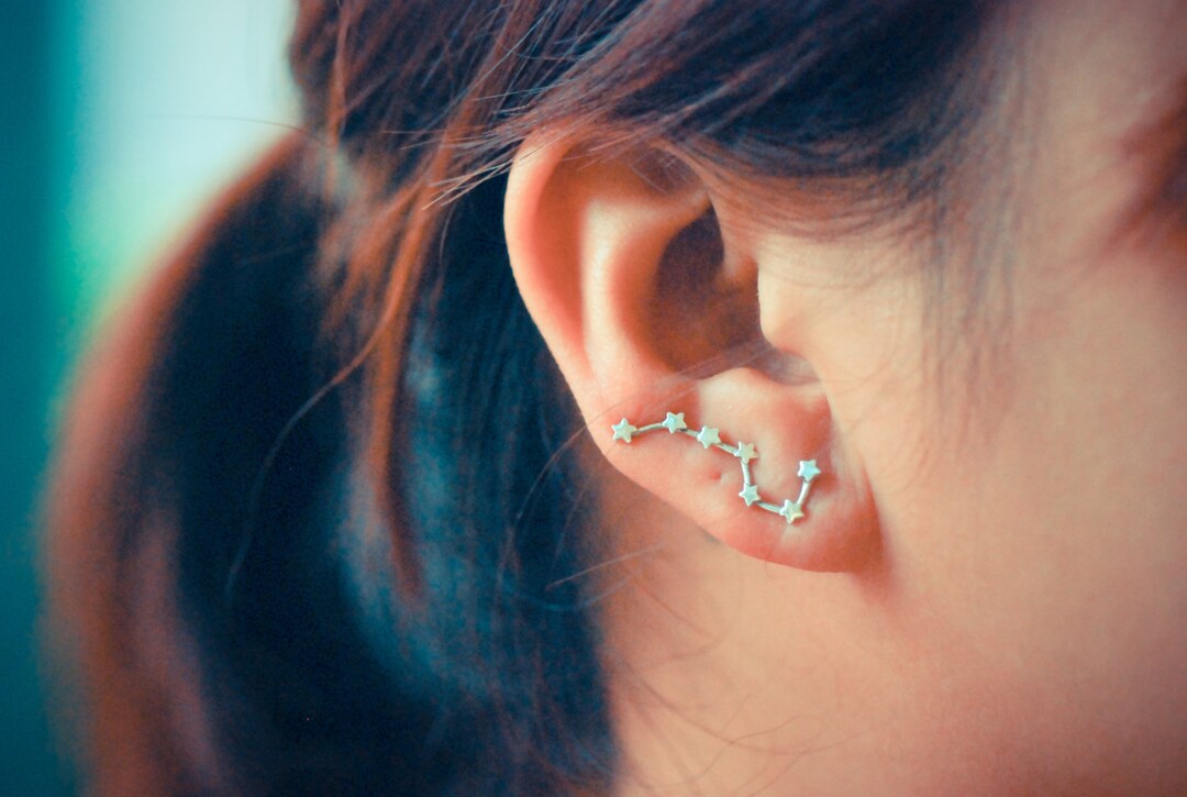 Big Dipper Ursa Major Constellation Ear Climbers | Sterling Silver Ear ...