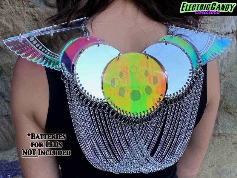 Sun and Moon Eclipse Silver Shoulder Mantle - Etsy