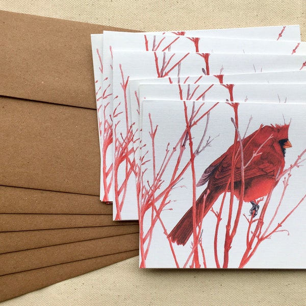 Cardinal Card - Etsy