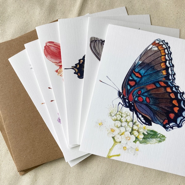 Butterfly Note Cards - Etsy