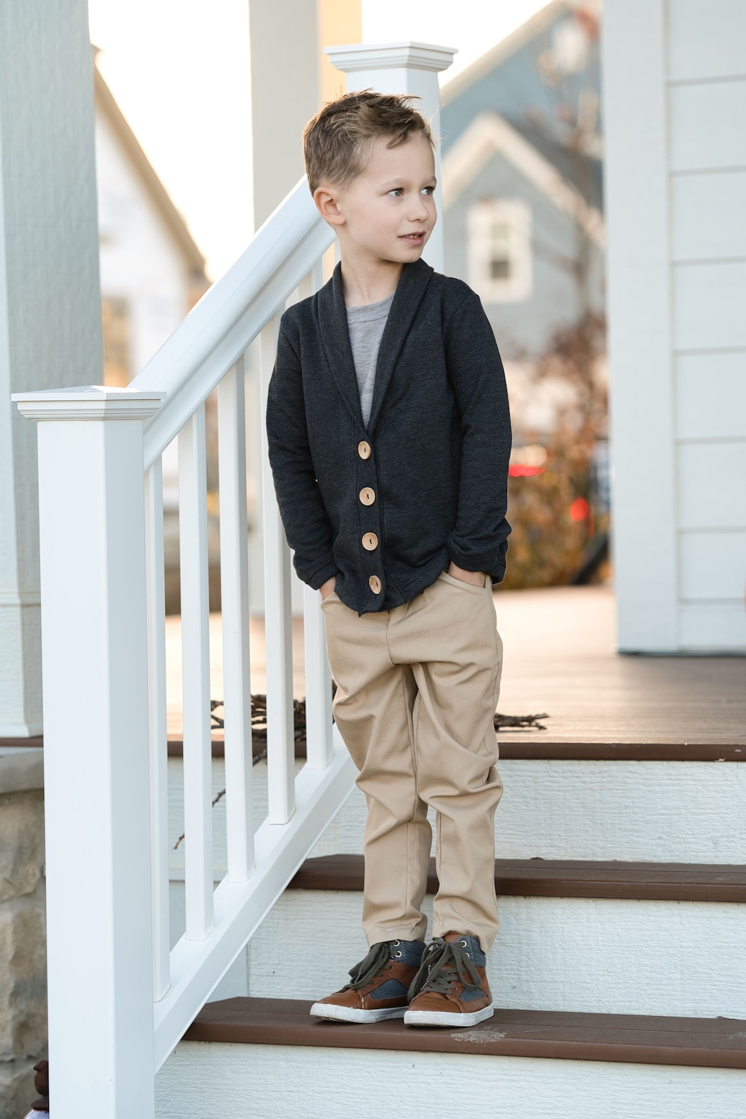 Ginger Knit Cardigan Sewing Pattern: Ruffle Neckline, Pockets (digital ...