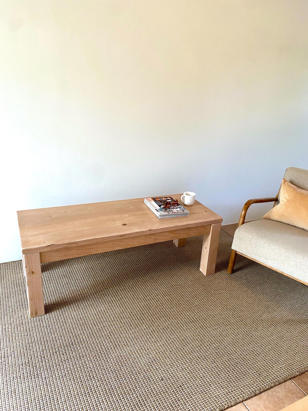 Parsons Coffee Table, Rustic Wood Coffee Table - Etsy