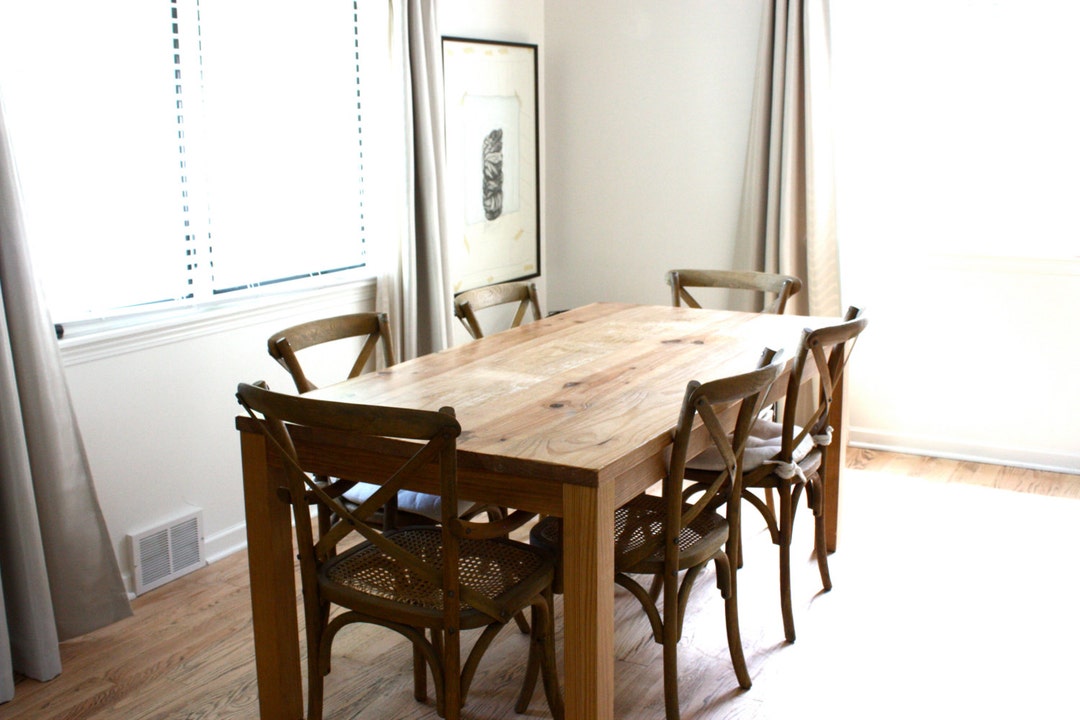 Rustic Wood Table, Handmade, Parsons Style, North Field Store ...